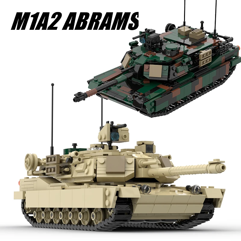 Vehicle Car Gun Figures Part | Building Blocks | M1a2 Abrams | Abrams ...