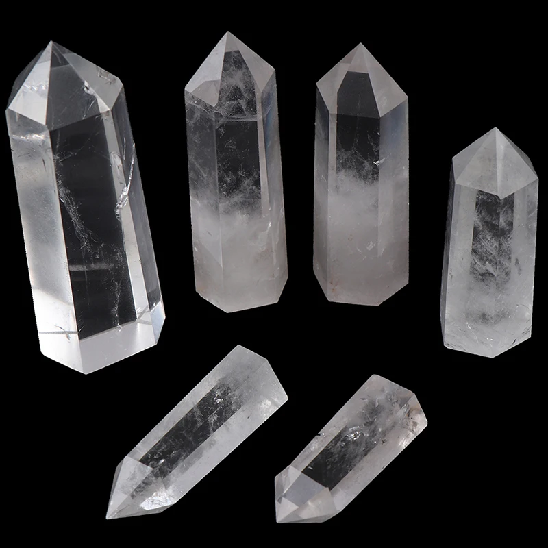 1pc Natural Crystal Clear Quartz Transparency Quartz Point Healing ...
