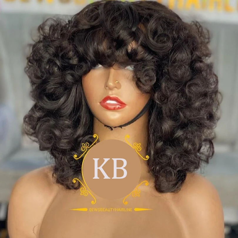 16inch-250-Density-Funmi-Curl-Human-Hair-Wigs-with-Bangs-Brazilian ...
