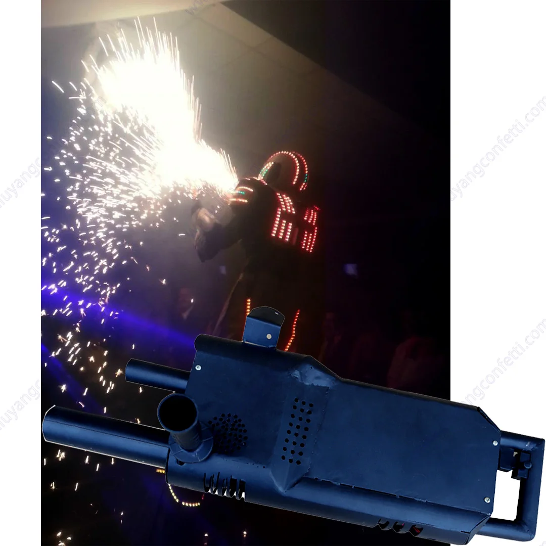 Cold Spark Gun Dj Disco Concert Hand Held Event Titanium Safe Fireworks ...