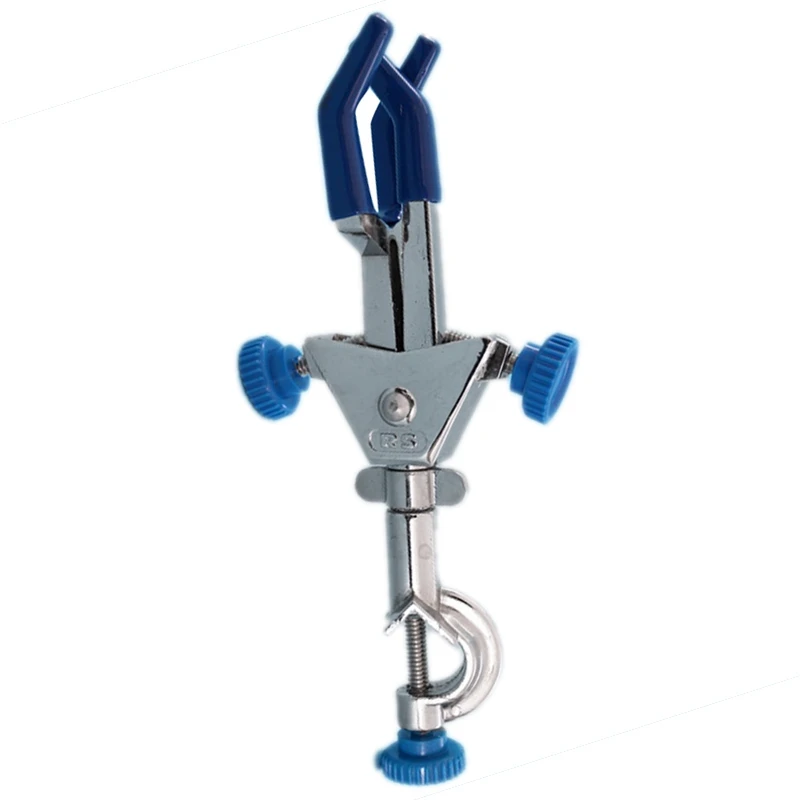 Two-Way Adjustable Three-Jaw Rotating Flask Clamp Laboratory Double ...