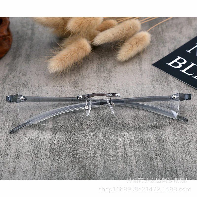 Flexible-TR90-Rimless-Eyeglasses-Ultralight-Optical-Glasses-Frames ...