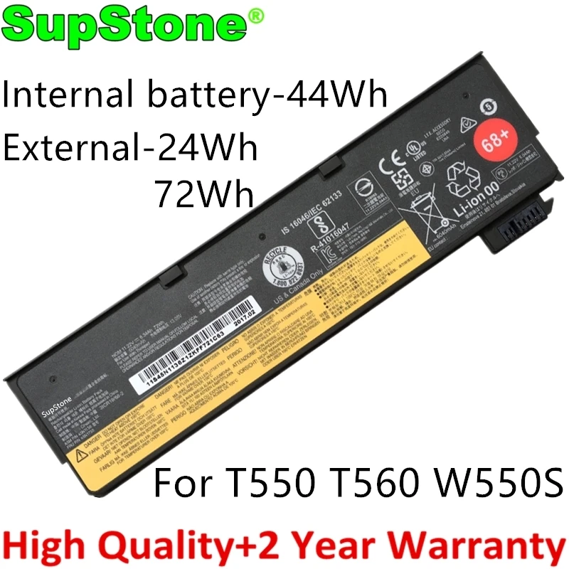SupStone New 45N1126 45N1734 Laptop Battery For Lenovo ThinkPad T550 ...