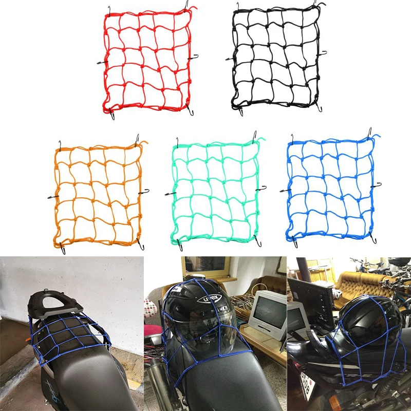 6-Hooks-Motorbike-Motorcycle-Cargo-Luggage-Net-Hold-Down-Net-Bungee ...