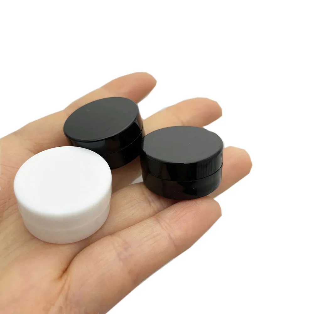 1g Empty cream jars White Small sample Tins DIY skin care Make up ...