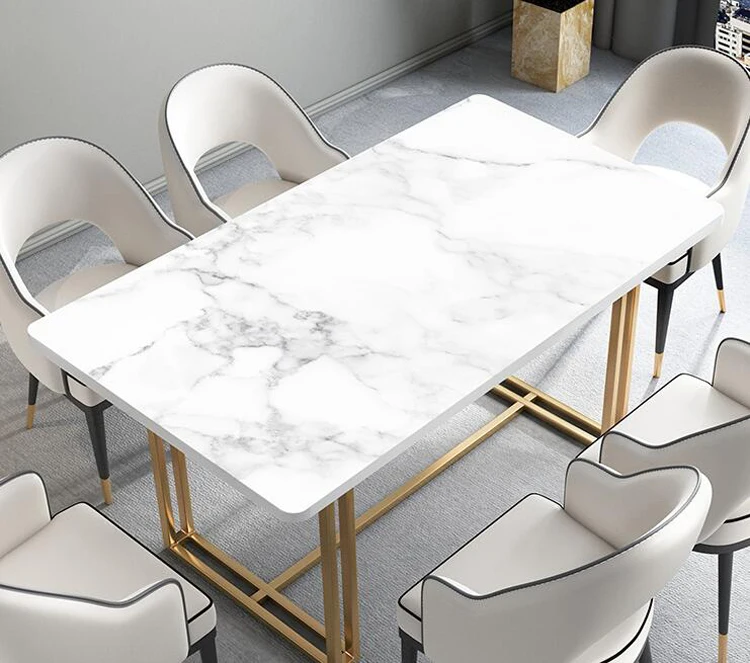 Rectangle marble texture pvc dining table covers waterproof oil-proof ...