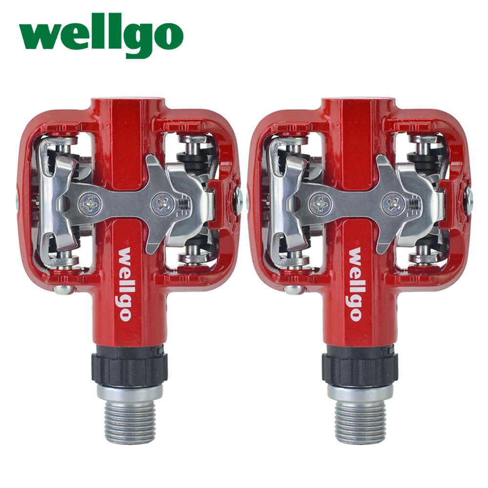 Wellgo-Original-WM001-Aluminum-Body-Cr-Mo-Spindle-2DU-Bearing-Bicycle ...