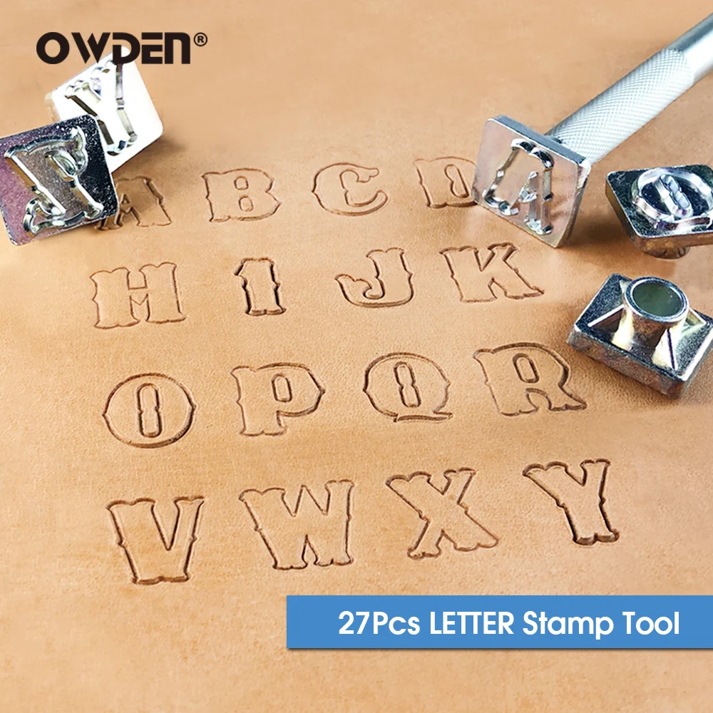 OWDEN-27Pcs-3-4-Leather-Tools-Alphabet-Stamping-Tool-Set-for ...