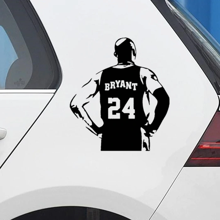 Car Stickers Basketball Kobe Bryant Back Creative Decoration Decals For ...