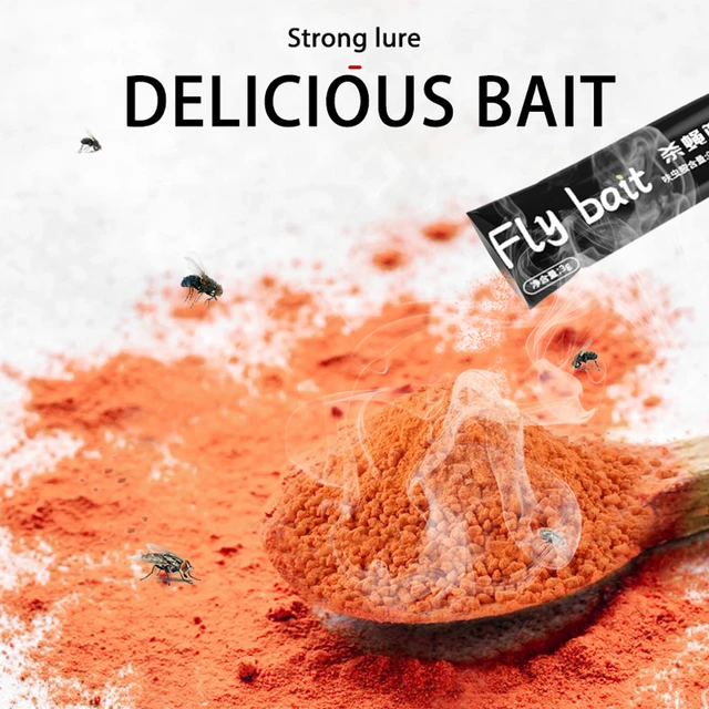 20 Bags Fly Killing Bait Powder Anti Flies Repeller Mosquito Killer ...