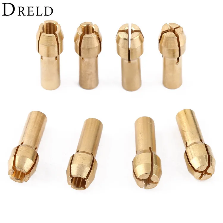 DRELD Mini mandriles de taladro Dremel, adaptador de mandril de latón ...