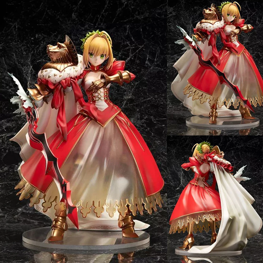 NEW 25cm Anime Fate/Grand Order Red Saber Nero 1/7 Scale PVC Action ...