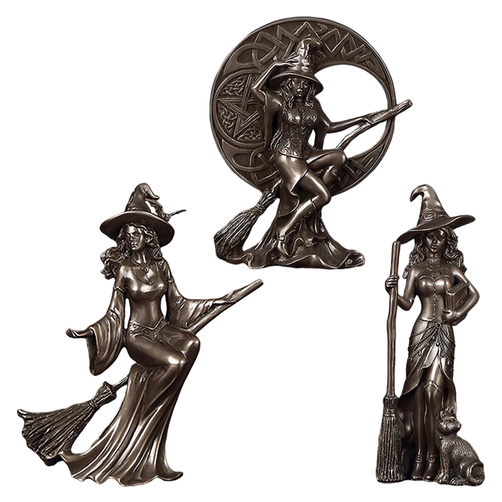 Indoor-Witch-Figurines-Witchcraft-Sculpture-Home-Office-Desktop ...