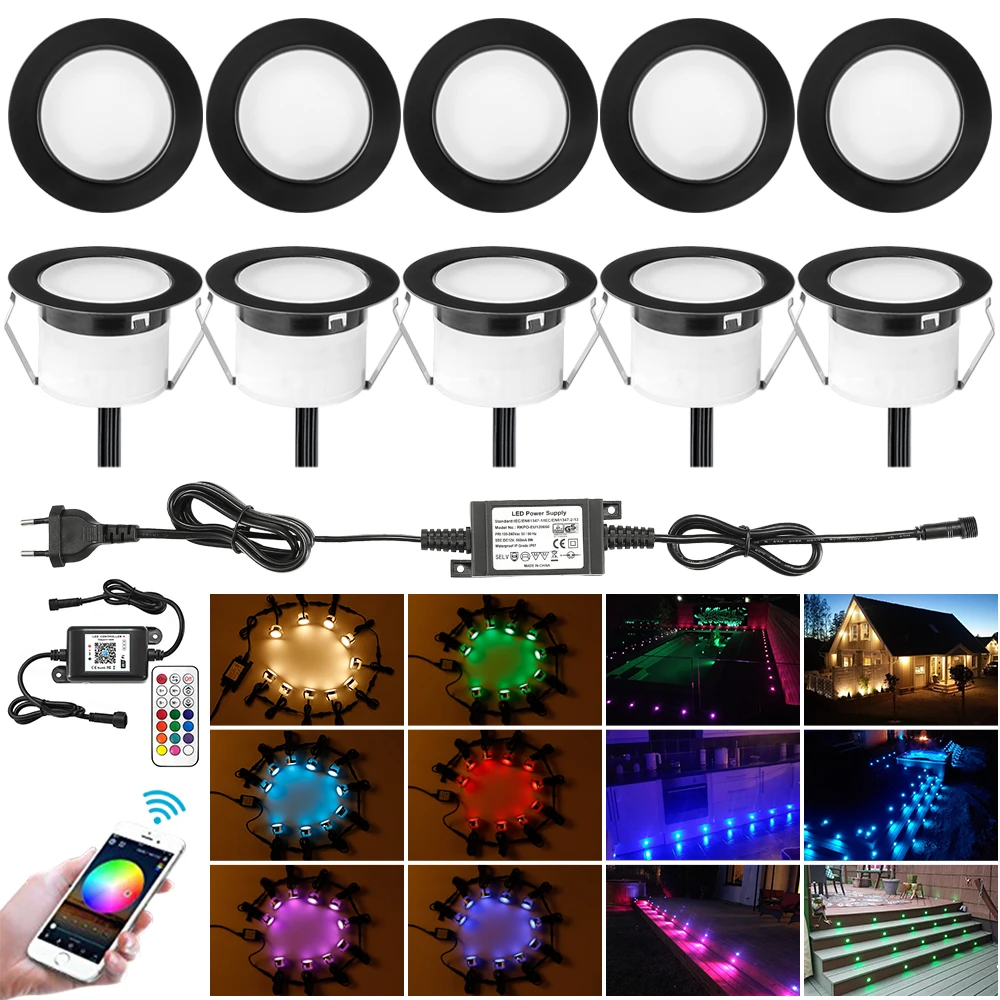 10pcs/lot Black WIFI App RF Remote Controller Timer 45mm 12V IP67 5pin ...