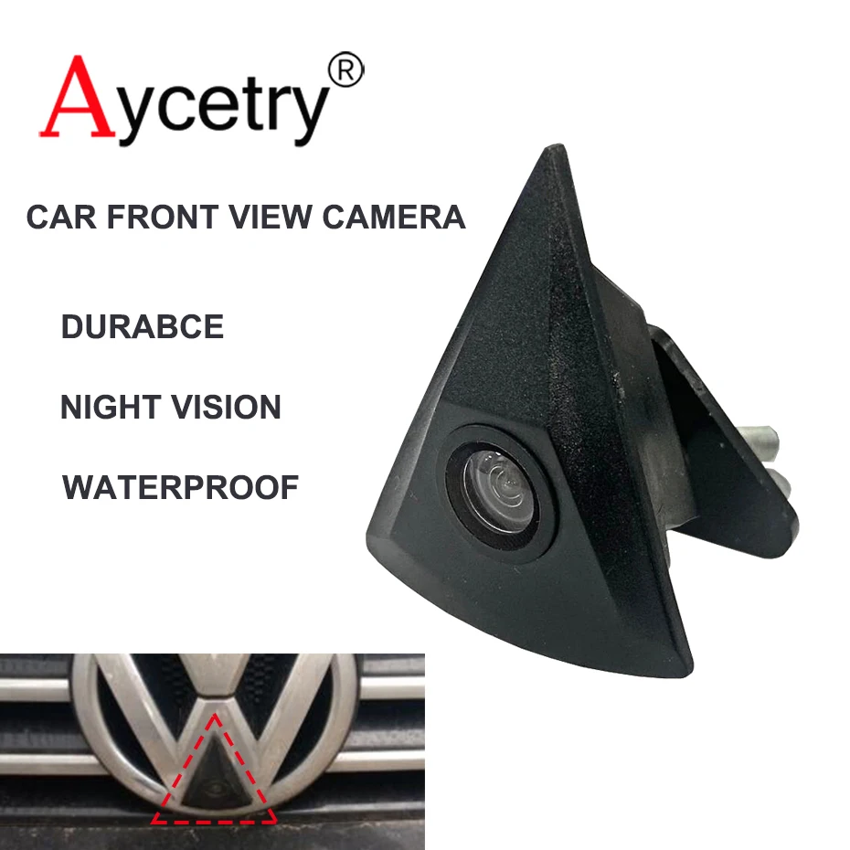 Color CCD Vehicle car logo mark Emblem Front camera for Volkswagen VW ...