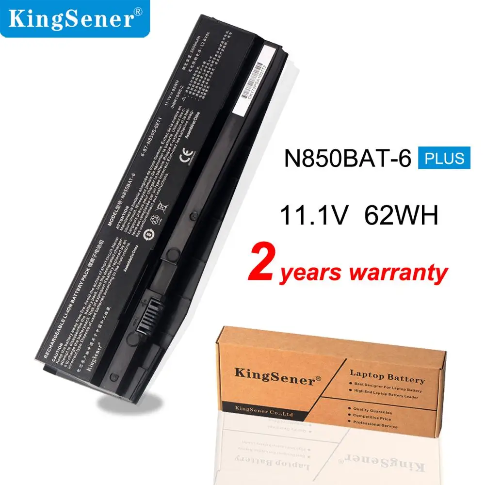 Kingsener N850bat-6 Laptop Battery For Clevo N850 N850hc N850hj N870hc ...