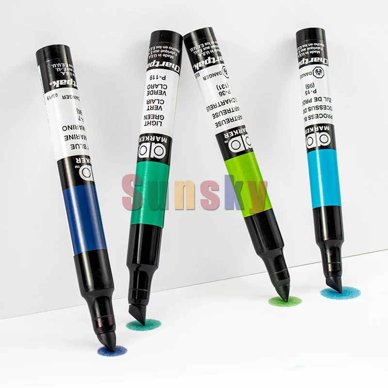 2pc Chartpak AD Marker Set,131 Color Single Oil Marker Hand Drawing ...