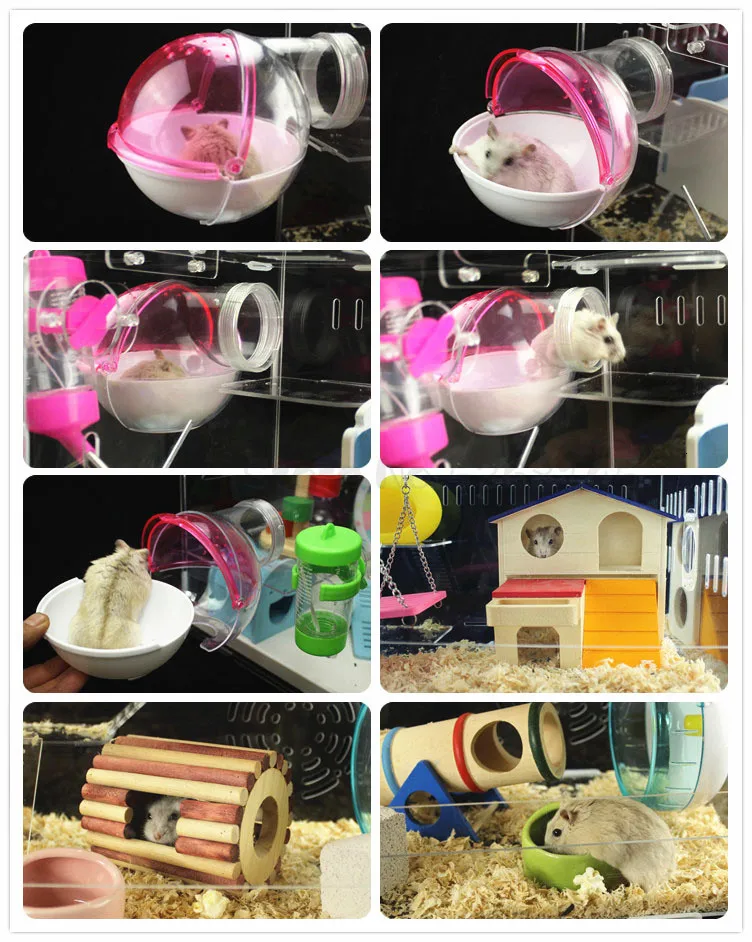 Hamster Cage Drawer Cage External Bathroom Double Transparent Large ...