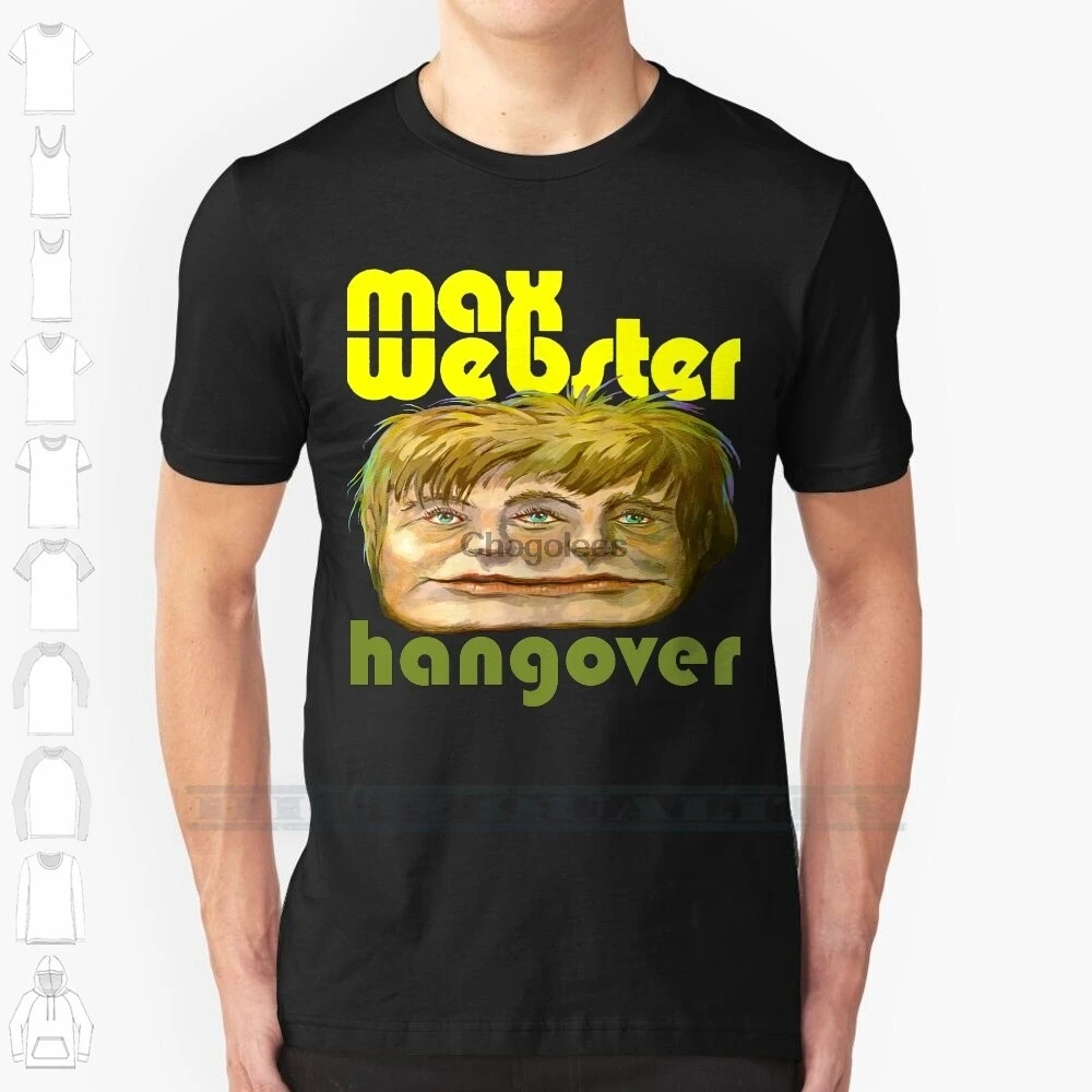 Max Webster Hangover Streetwear Funny Black Clothing Mens T shirt Tops ...
