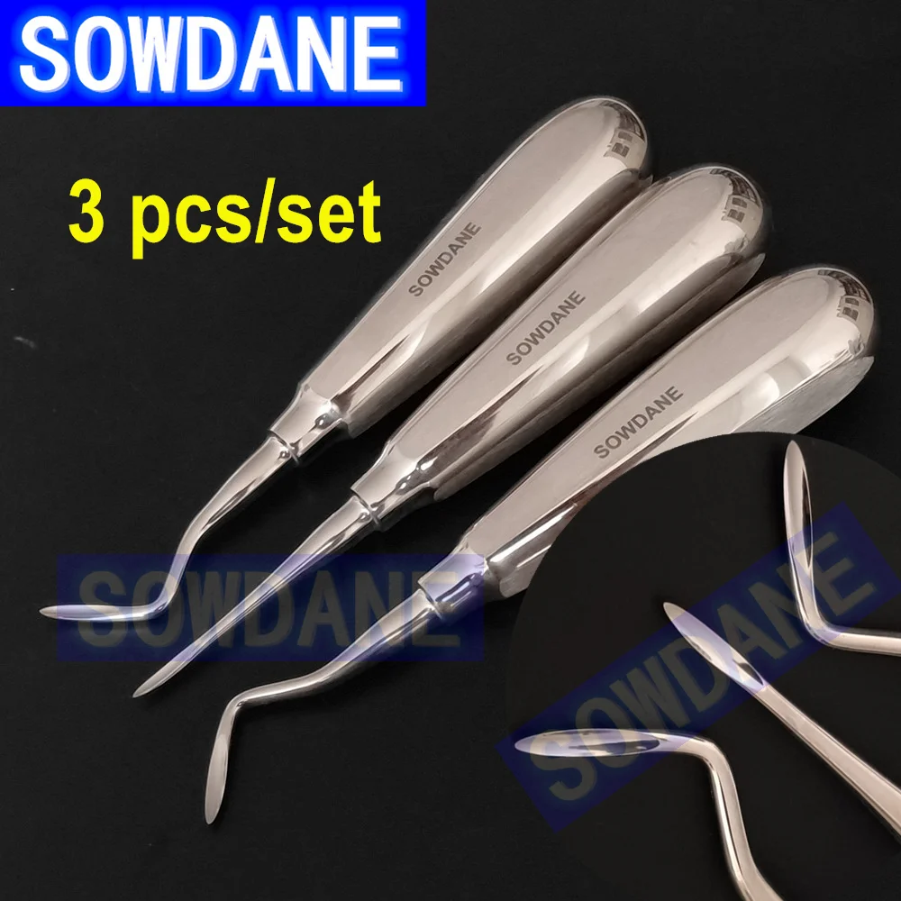 3 pcs/set Dental Extraction Minimally Invasive Dental Elevator Oral ...