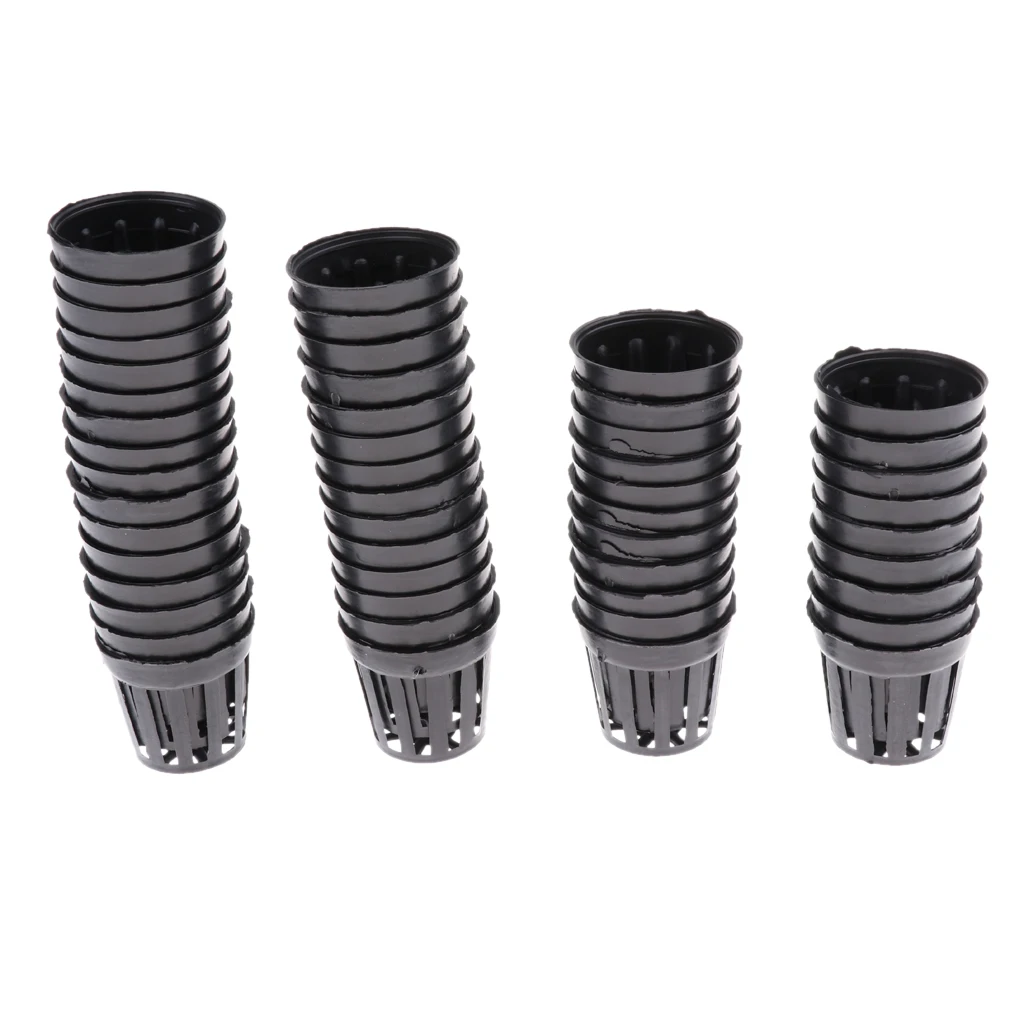 50Pcs Plastic Growing Cups Planting Pot Soilless Baskets Aquarium ...