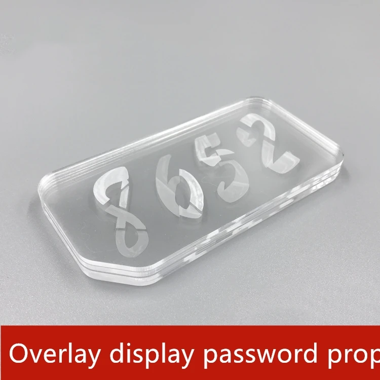 Free New Overlay Display Password Prop Secret Room Escape Props Stacked ...