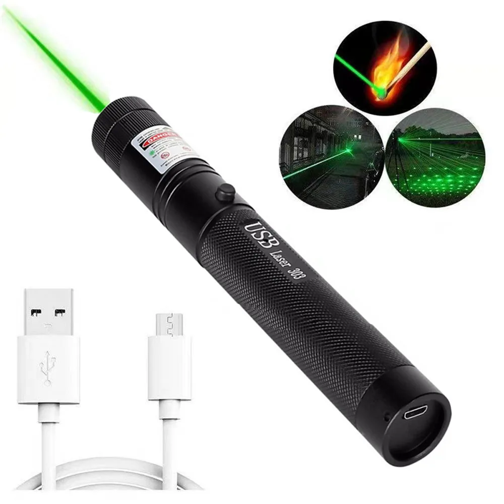 Hunting-High-Power-532nm-Green-Red-Purple-Laser-Pointer-USB303-Handheld ...