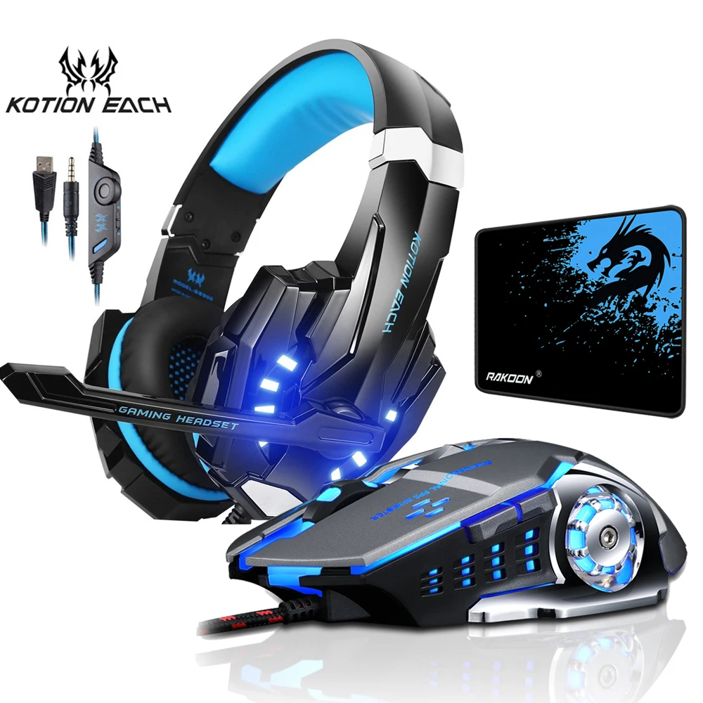 Each Gaming Headphone Stereo Over Ear Game Headset Headband Earphone ...