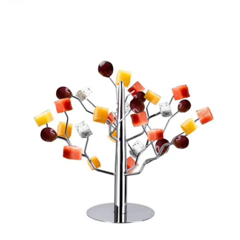 1-PCS-Stainless-steel-fruit-tree-fruit-plate-bar-ktv-fruit-plate ...