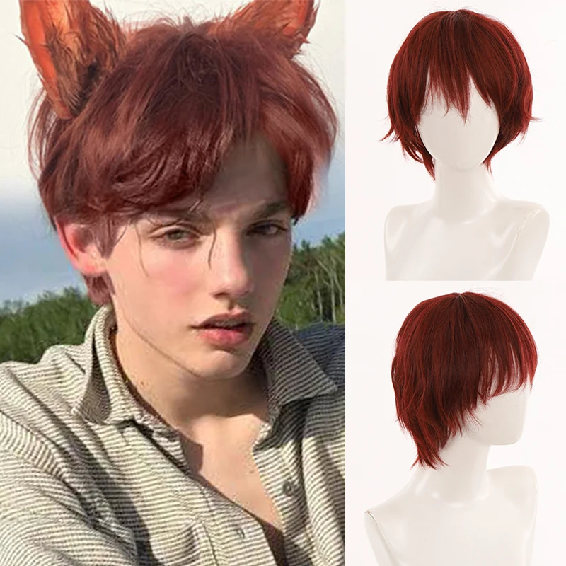 Red Hair Wig For Men