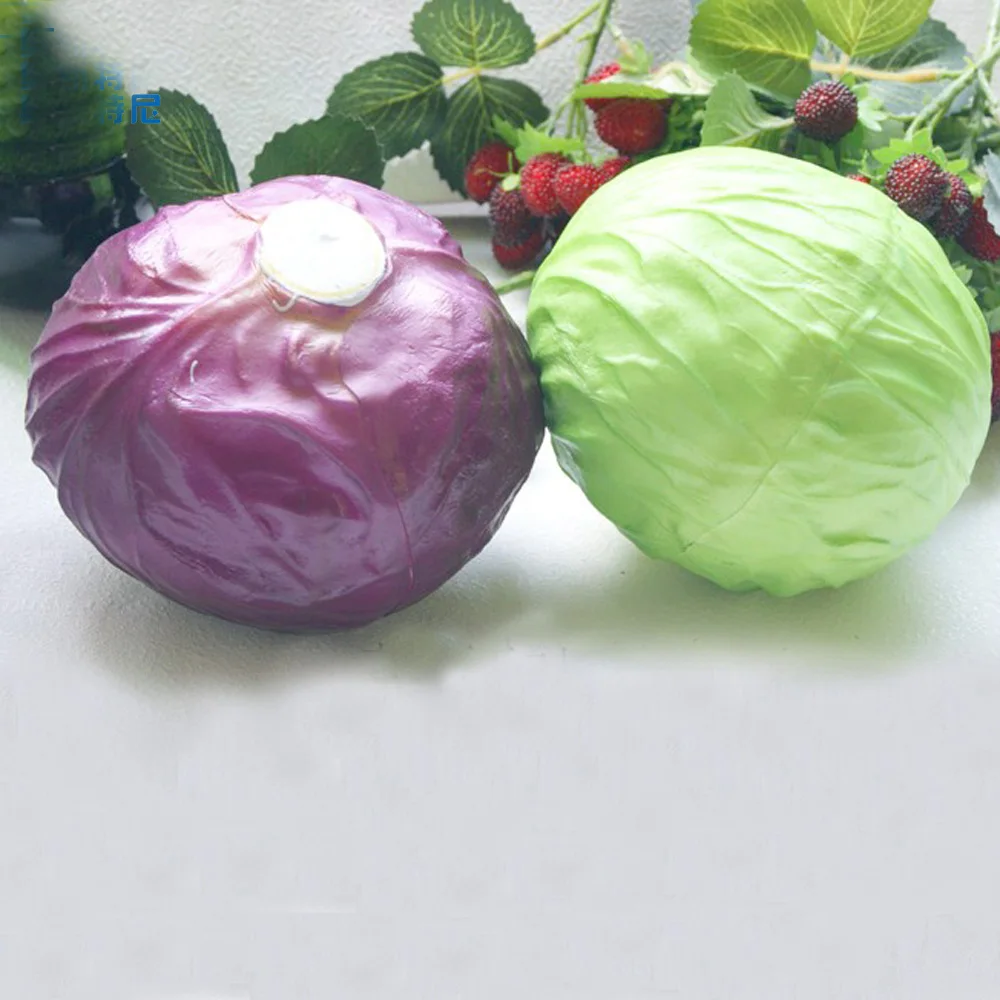 1 Pcs High Imitation Fake Simulationl Cabbage Plastic Fake Simulated ...