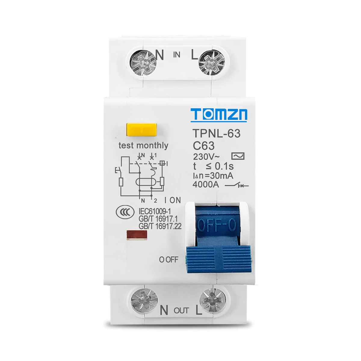 Circuit Breakers & Disconnectors Business & Industrial TPNL 230V 30mA ...