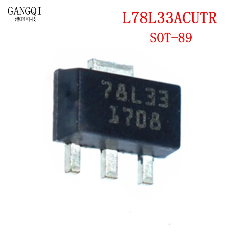 10 Pces 78l33 Sot89 Cj78l33 L78l33acutr 3.3v Sot-89 Regulador De Tensão ...