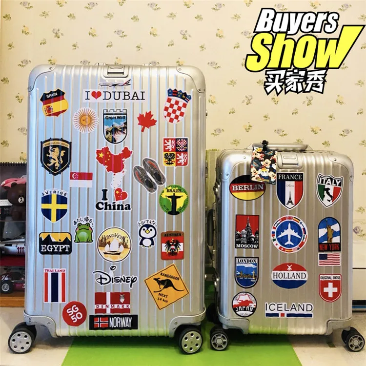 Country Stickers Luggage | Pvc Skateboard Pegatinas | Countries Flags ...