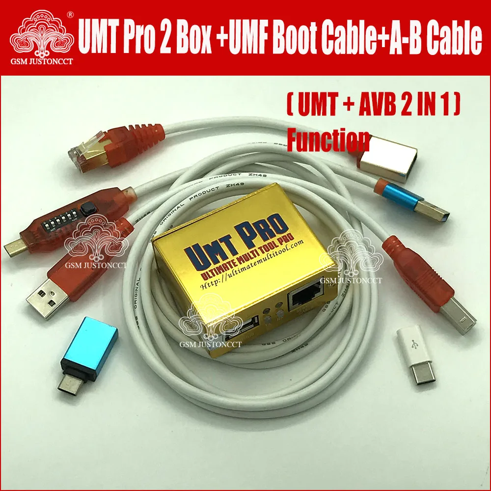 UMT Pro 2 Box ( UMT + AVB ) 2 en 1 + UMF, todos los cables de arranque, Original, novedad de ...
