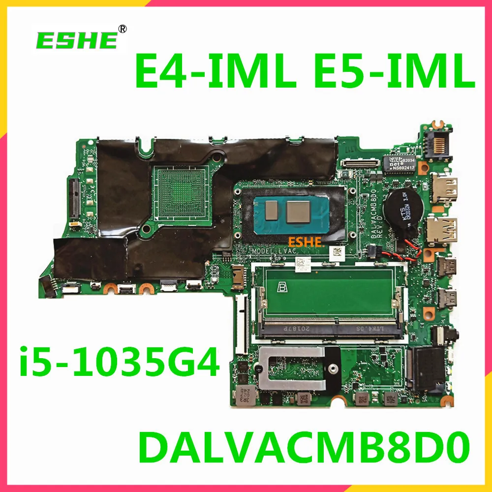 Placa base para portátil Lenovo ThinkBook 14 IIL 15 IIL, E4 IML, E5 IML, DALVACMB8D0, con i3 ...
