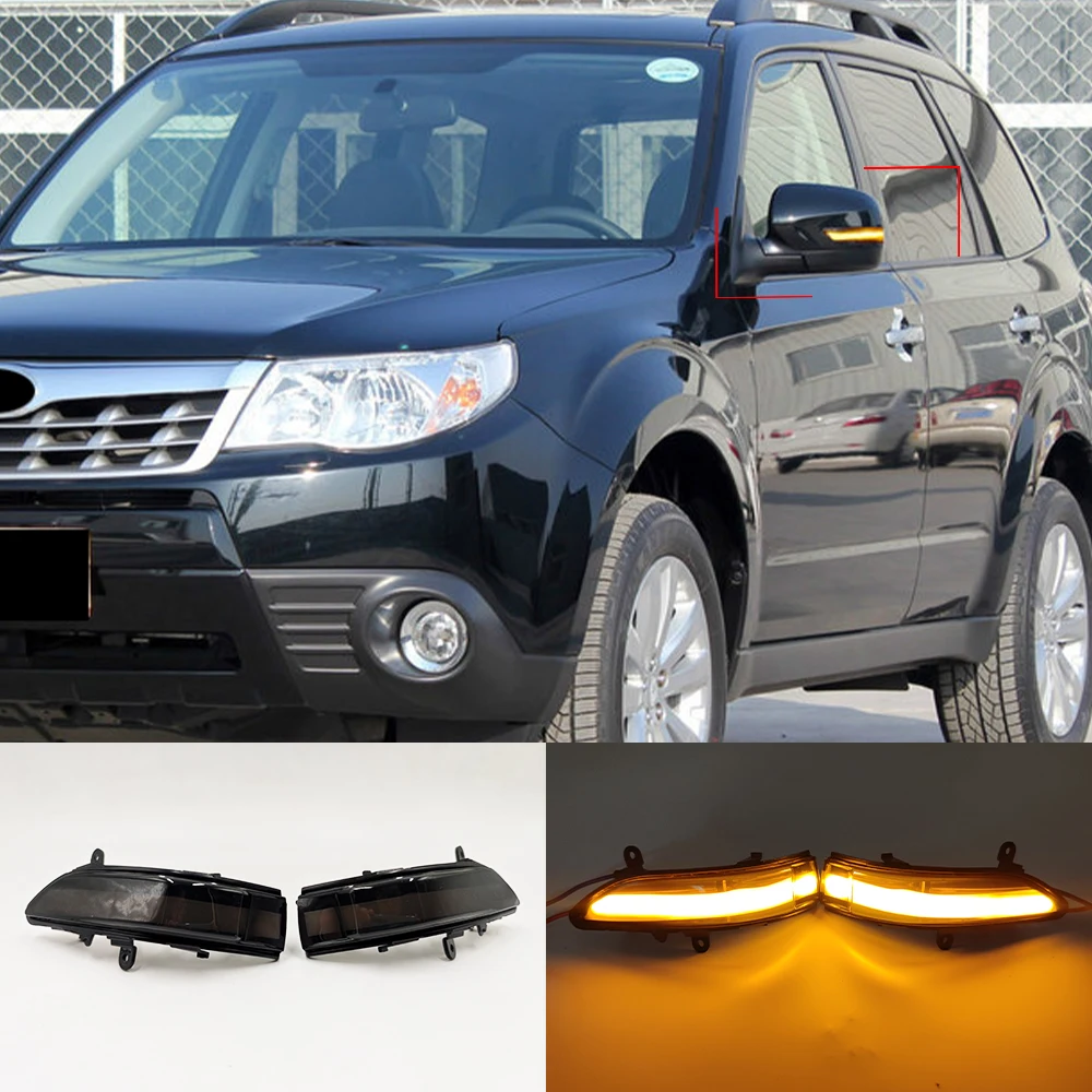 1 Set LED Dynamic Turn Signal Light For Subaru Forester Tribeca Side ...