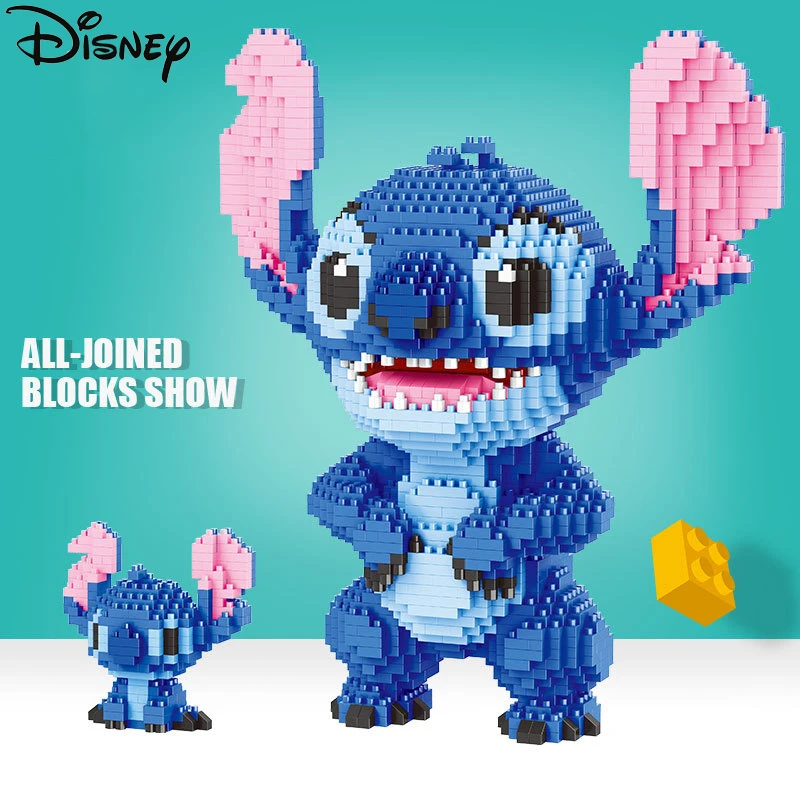 Disney Lilo Stitch Building Blocks DIY Figure Model Toys Children ...