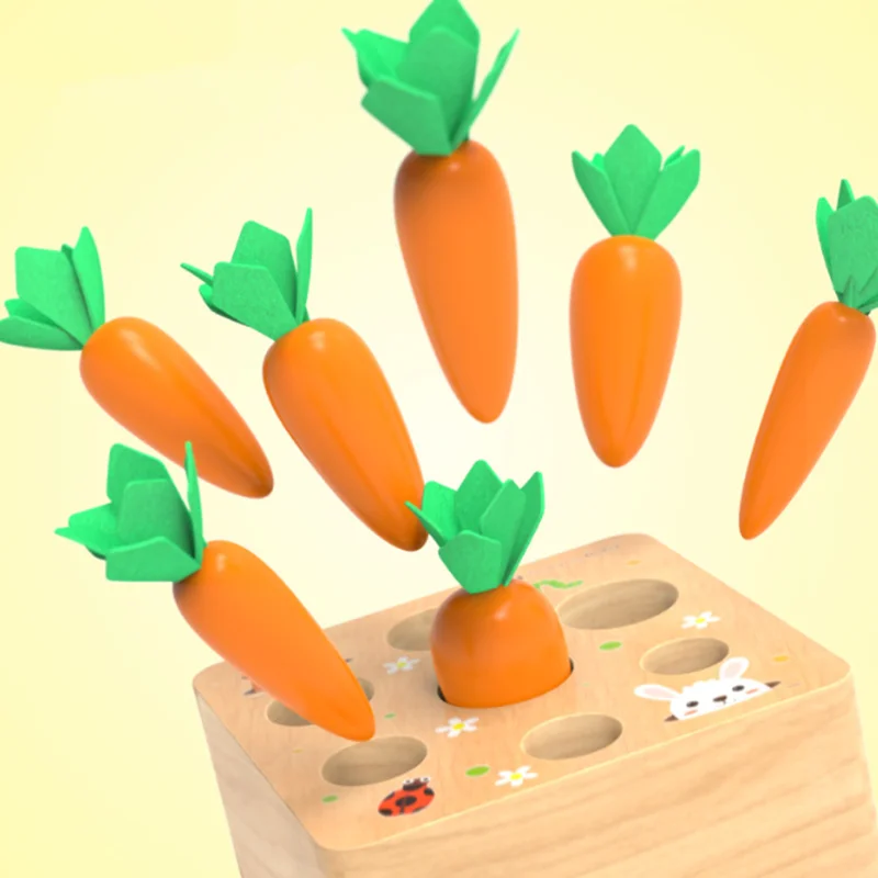 Wooden Carrot Stacking Toy - GYOBY TOYS
