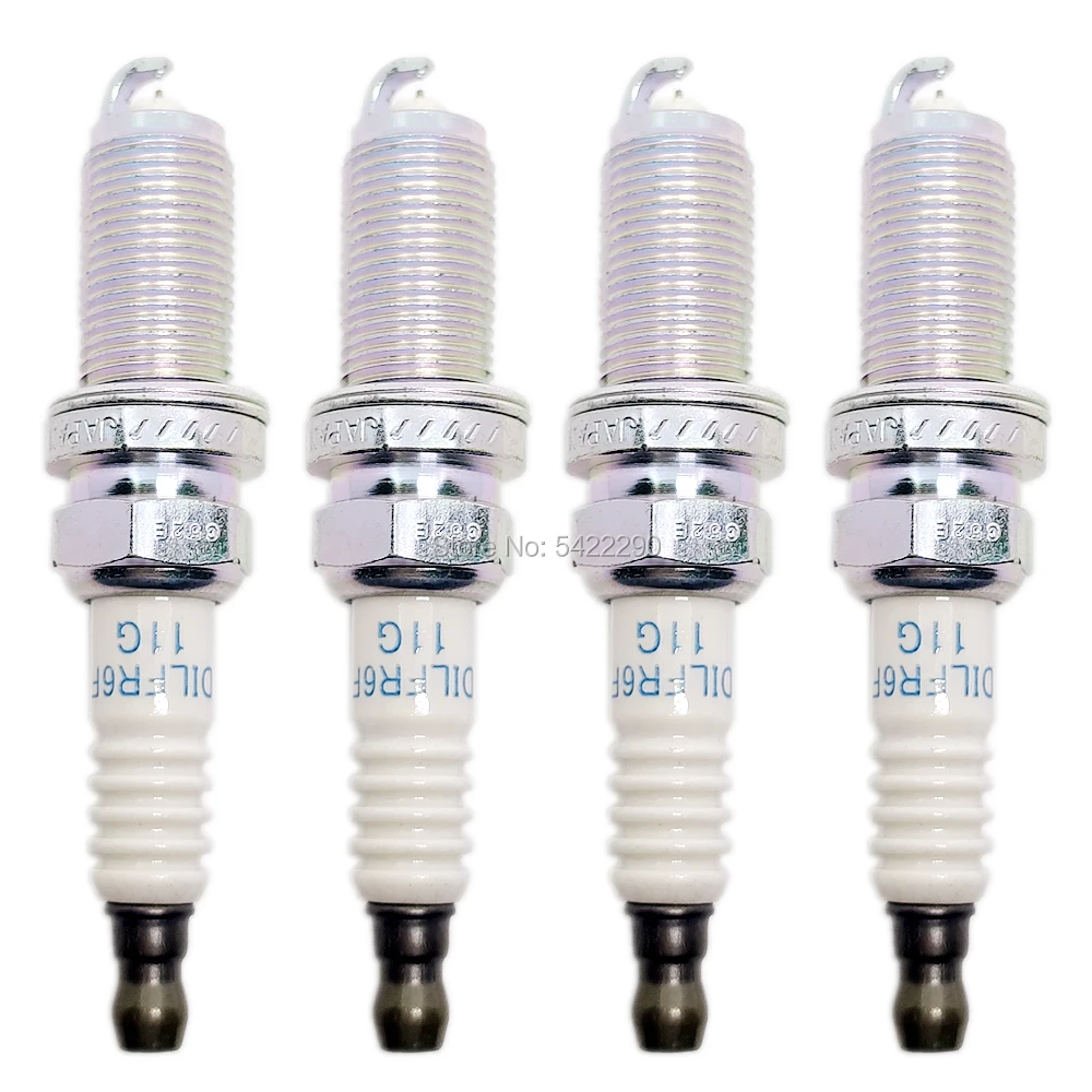 4x-12290-RBJ-003-Dual-Iridium-Spark-Plug-DILFR6F11G-fit-for-Honda ...
