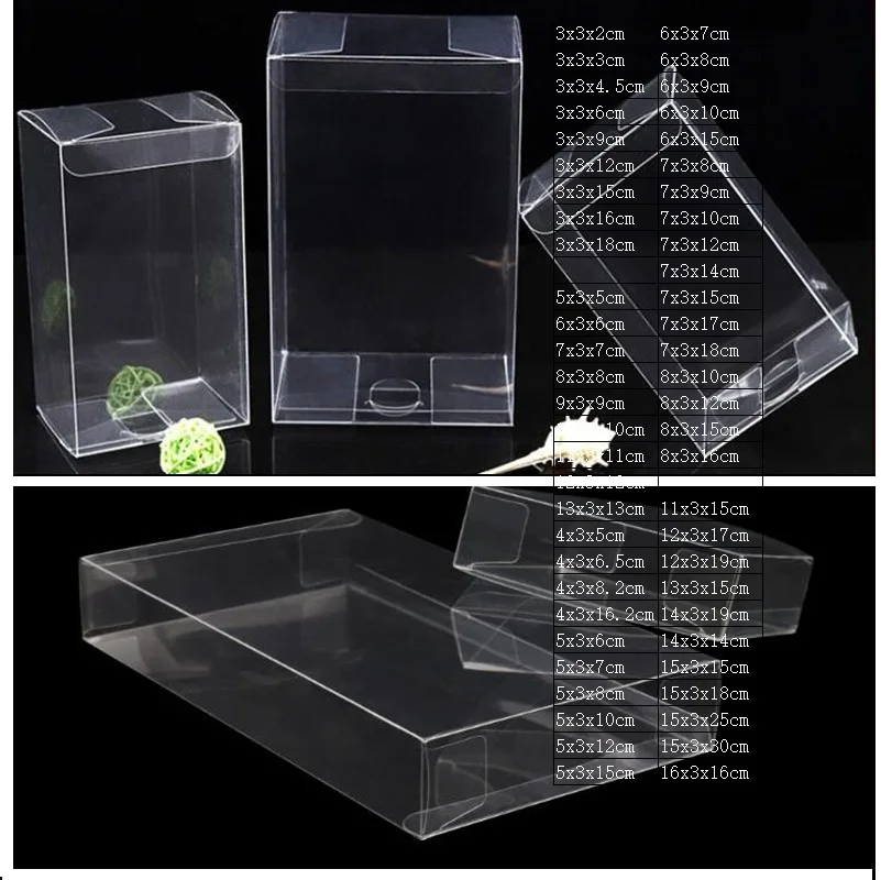 3cm-10pcs-small-clear-pvc-box-Model-Toy-Car-Transparent-PVC-Box-Gift ...