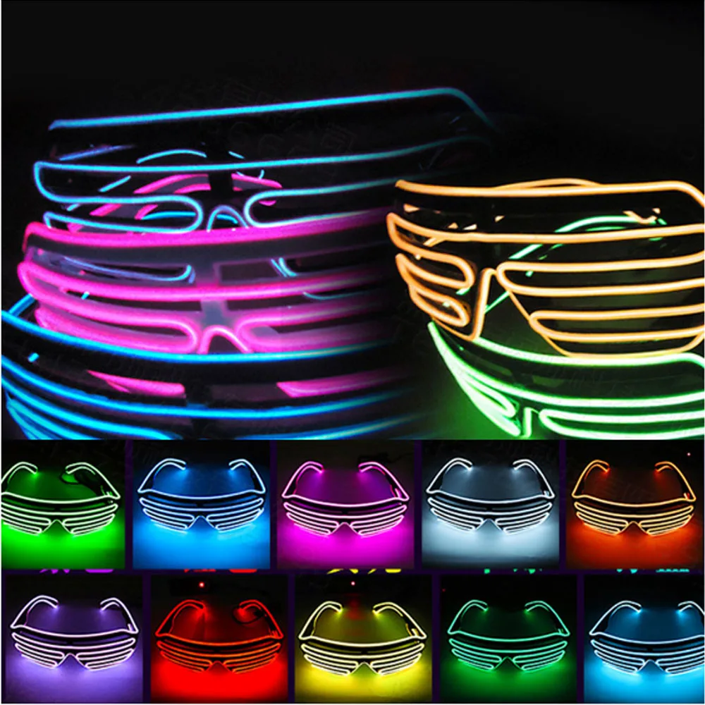 LED-Luminous-Glasses-Halloween-Glowing-Neon-Christmas-Party-Bril ...