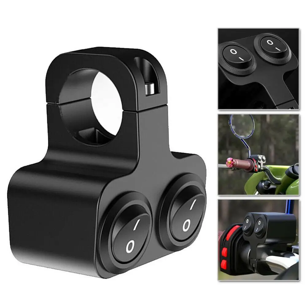 F FIERCE CYCLE 12V LED Motorcycle Dual Switch Button Headlight Fog ...