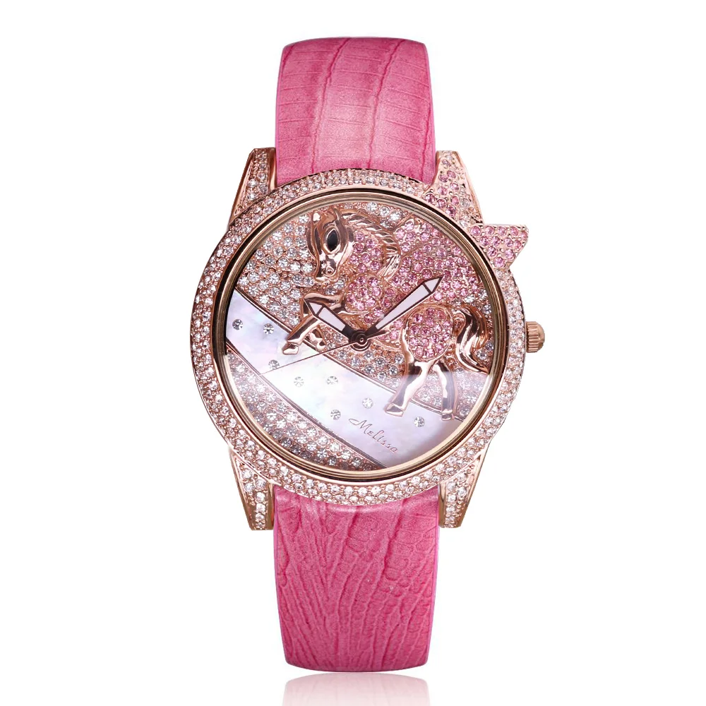 Luxury Unicorn Melissa Women's Watch Rhinestone Crystal Fashion Hour ...