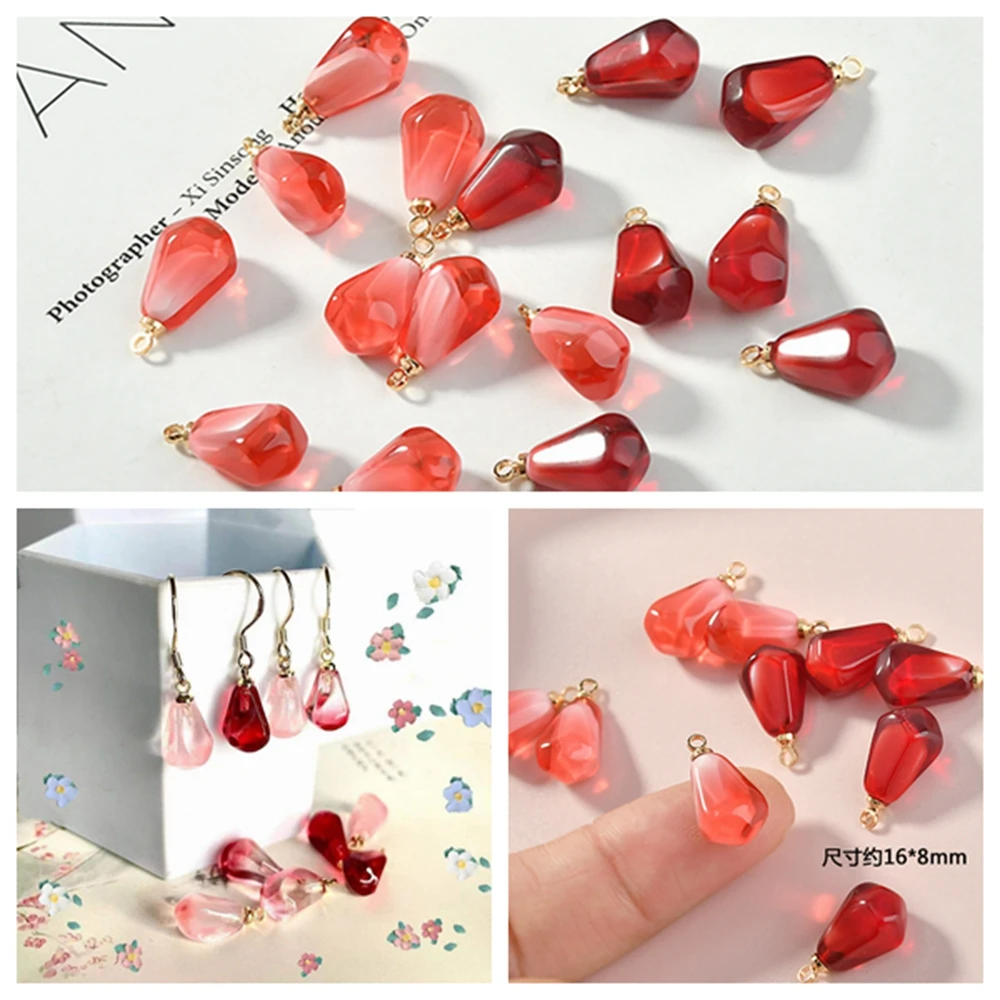 Acrylic Resin Jewelry Making Finding Accessories | Resin Charms Jewelry ...
