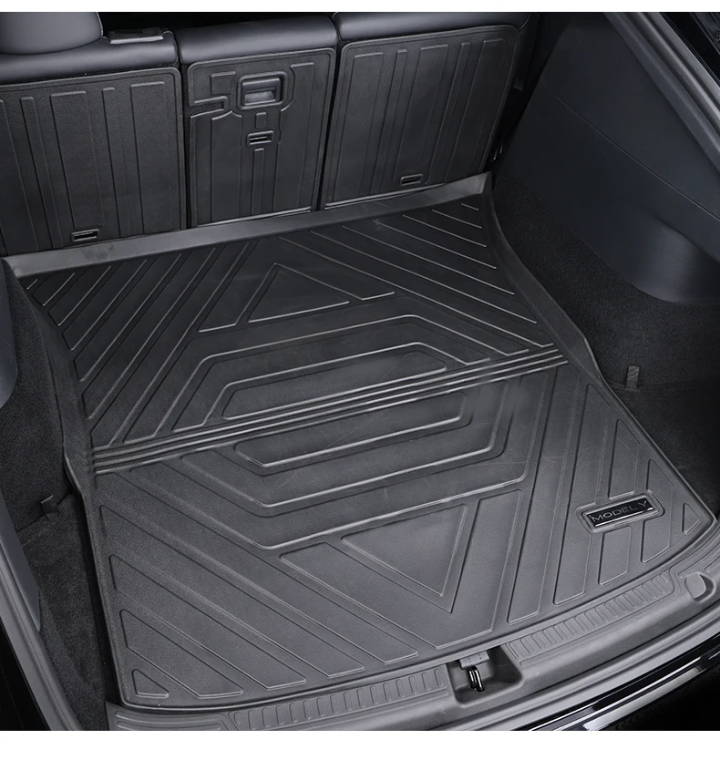 For-Tesla-Model-Y-All-Weather-Trunk-Mats-Rear-Cargo-Liners-Boot ...