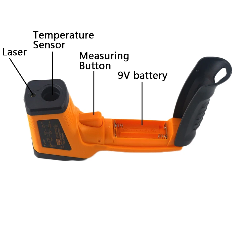 Infrared Thermometer Laser Pyrometer 400C 750C 950C Non-contact LCD IR ...