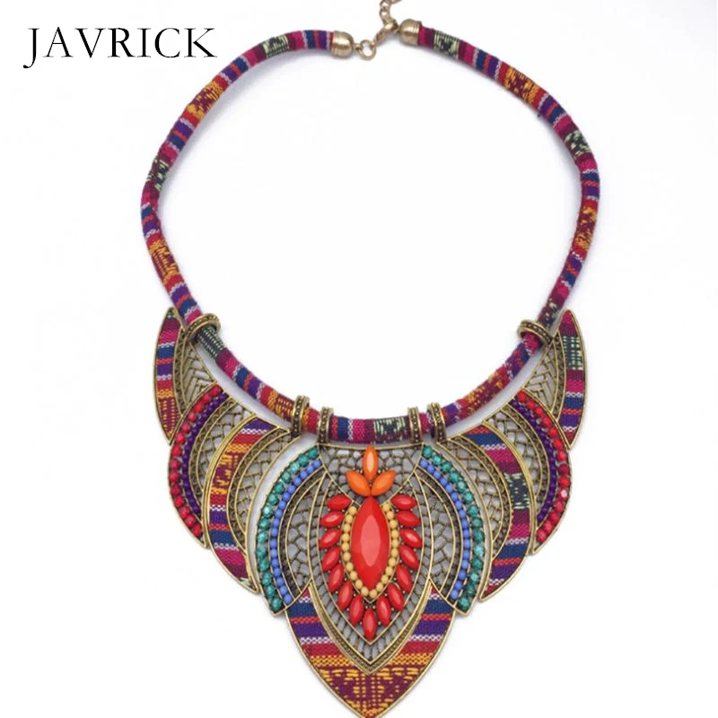 Chunky-Bib-Statement-Torque-Choker-Bohemia-Indian-African-Egypt-Tribal ...