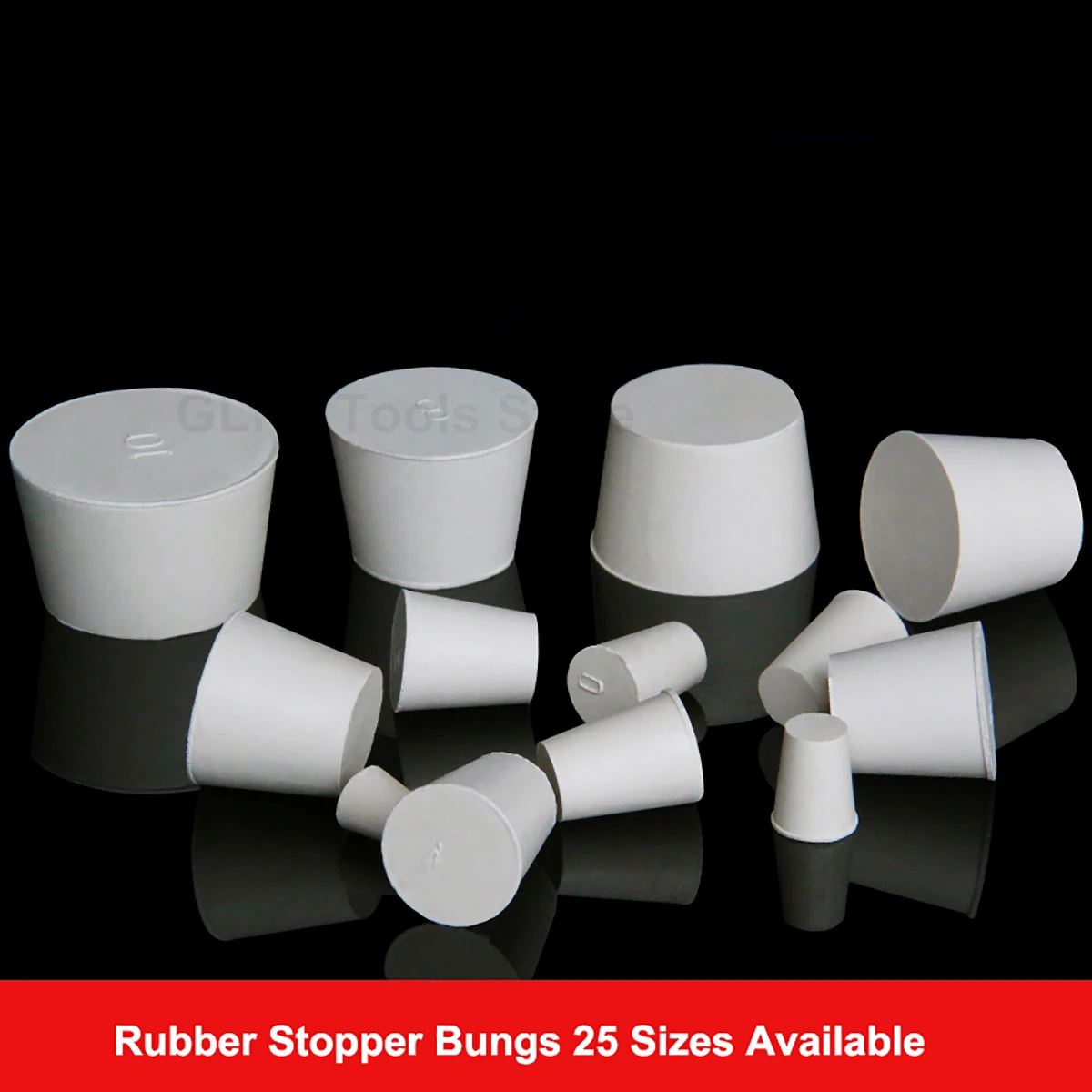 1pcs-White-Rubber-Stopper-Bungs-Laboratory-Flask-Tapered-Tube-Conical ...