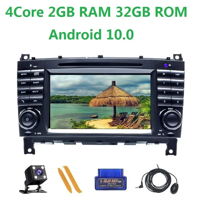 Zltoopai 7″ Auto Radio Android 10 For Mercedes Benz C Class W203 2004 ...